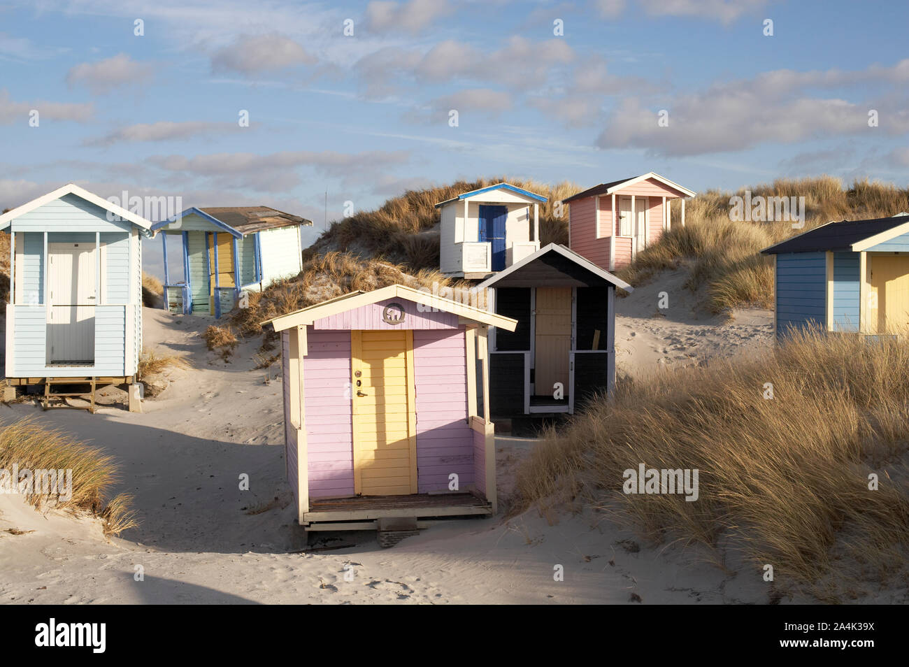 7 beach huts hi-res stock photography and images - Alamy