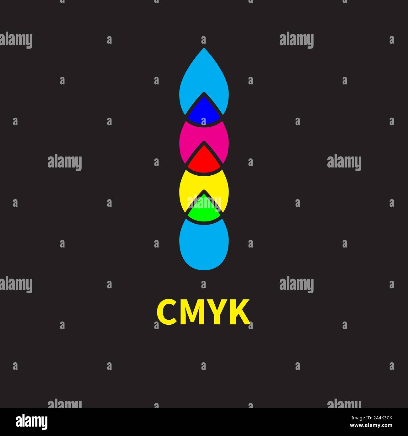 Cmyk drops Stock Vector Images - Alamy