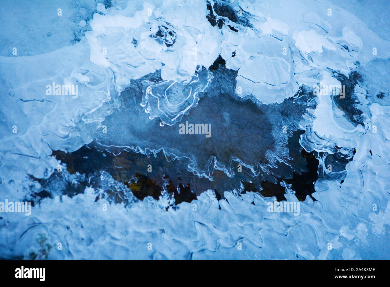 Ice and water Stock Photo - Alamy