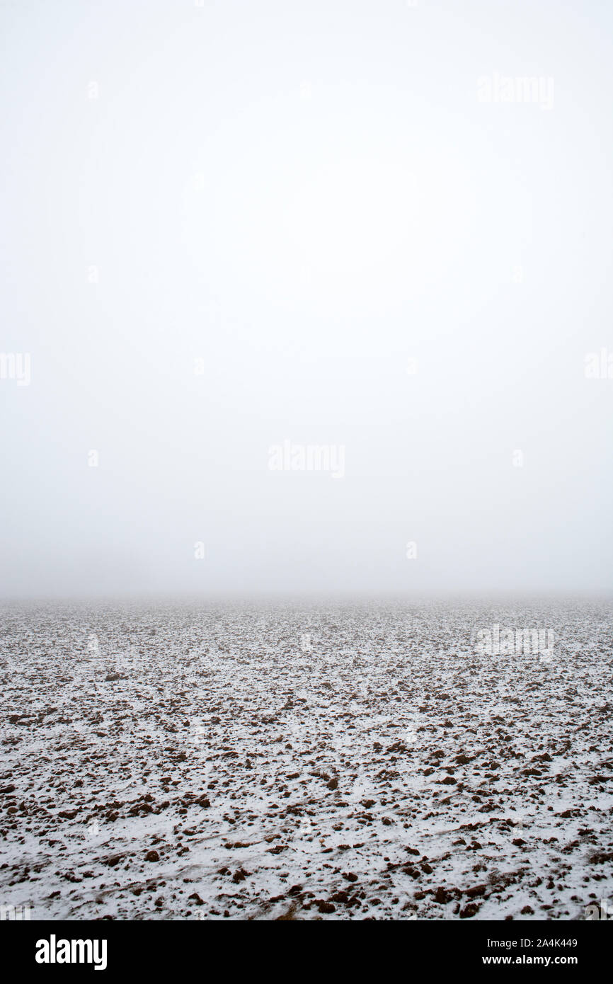 Frozen field in Norway Stock Photo - Alamy