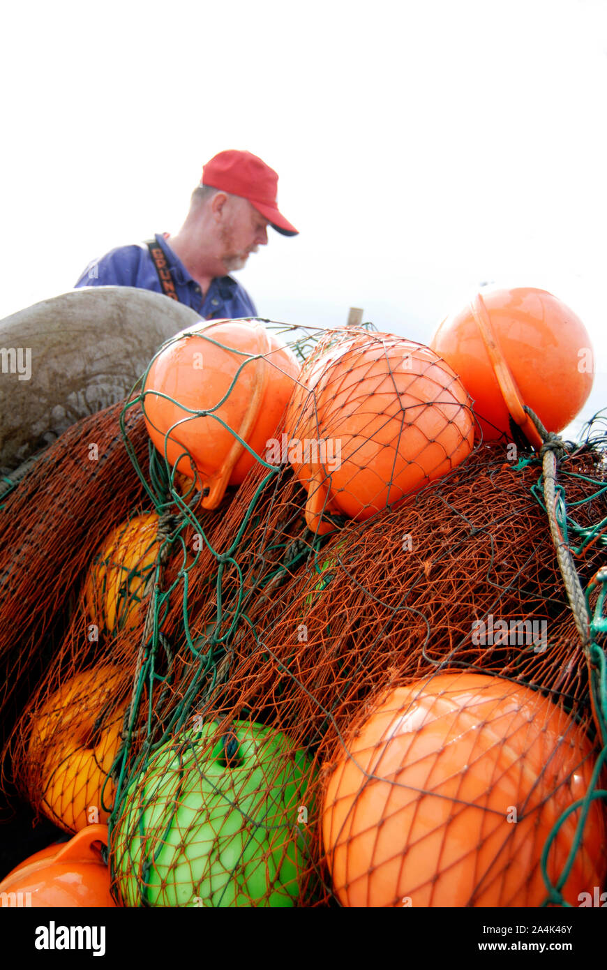 Fisherman at work Stock Photo - Alamy