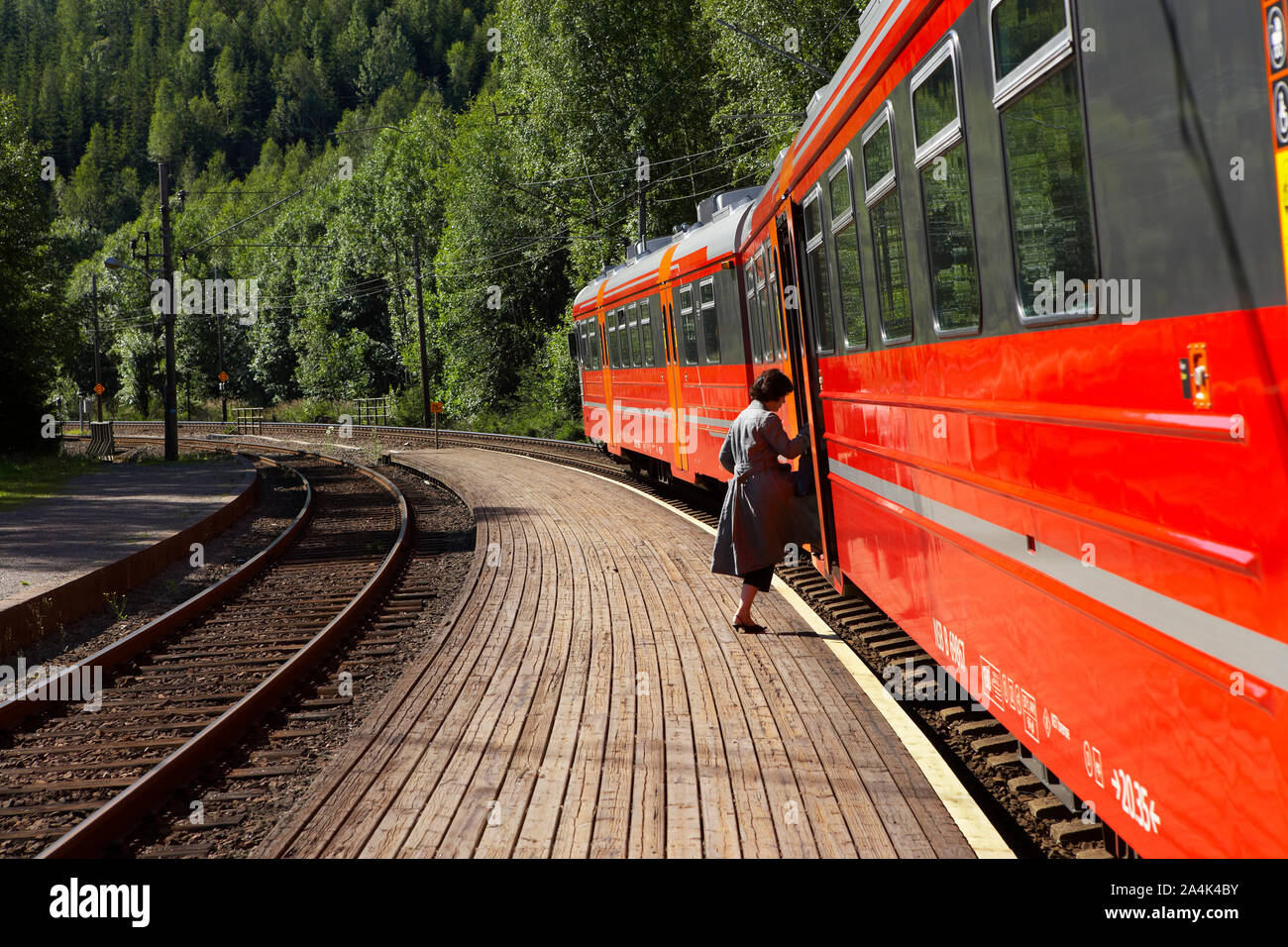 Nittedal - public transport in Norway Stock Photo - Alamy