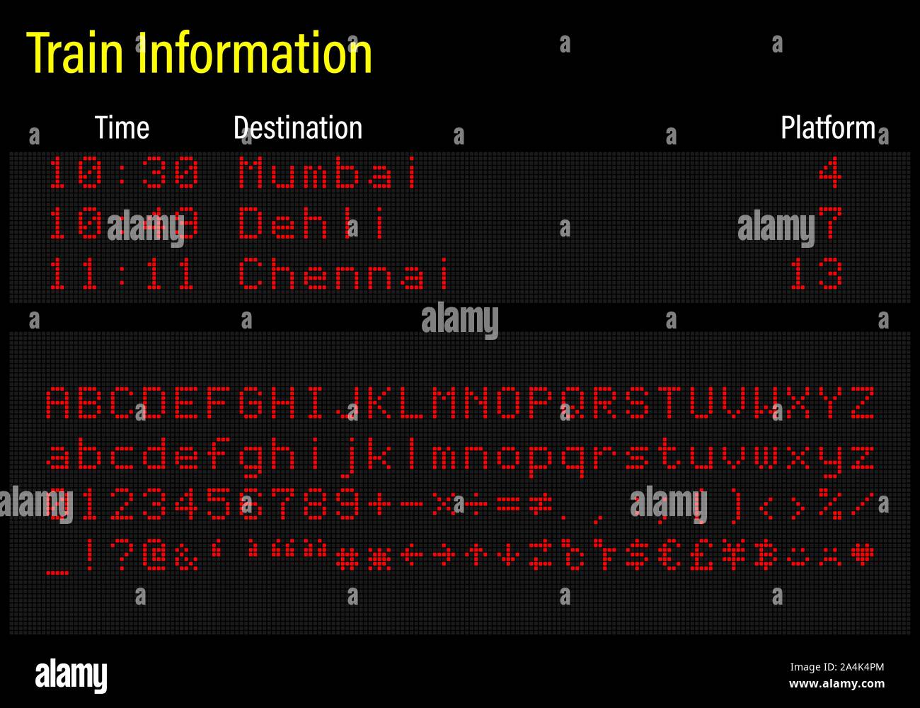 LED electronics digital font, letters, numbers and symbols vector ...