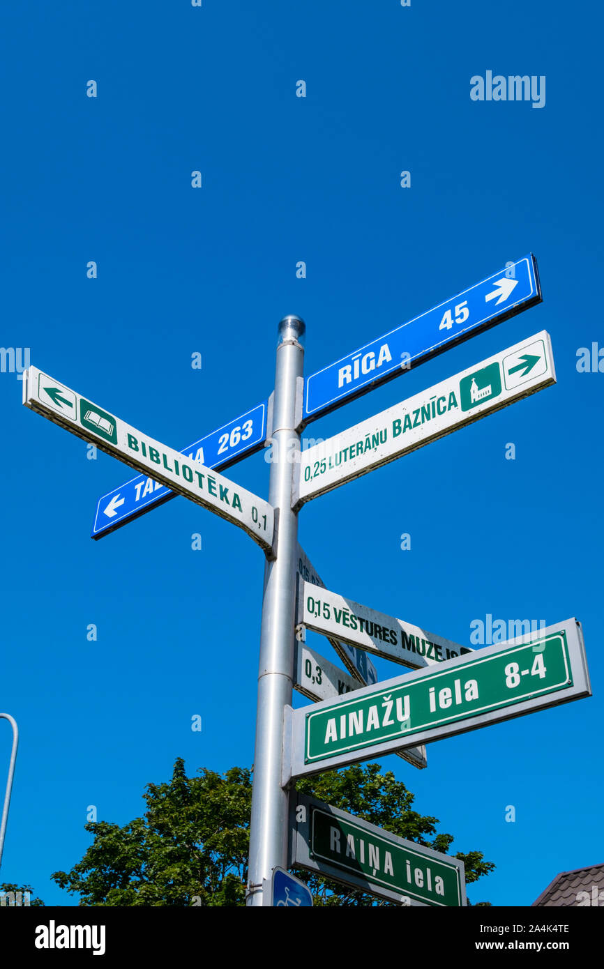 Latvian Signs High Resolution Stock Photography and Images - Alamy