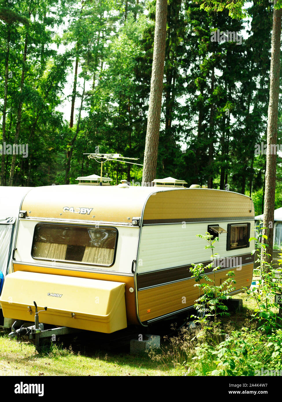 Caravan site, Larkollen camping, Moss, Norway Stock Photo - Alamy
