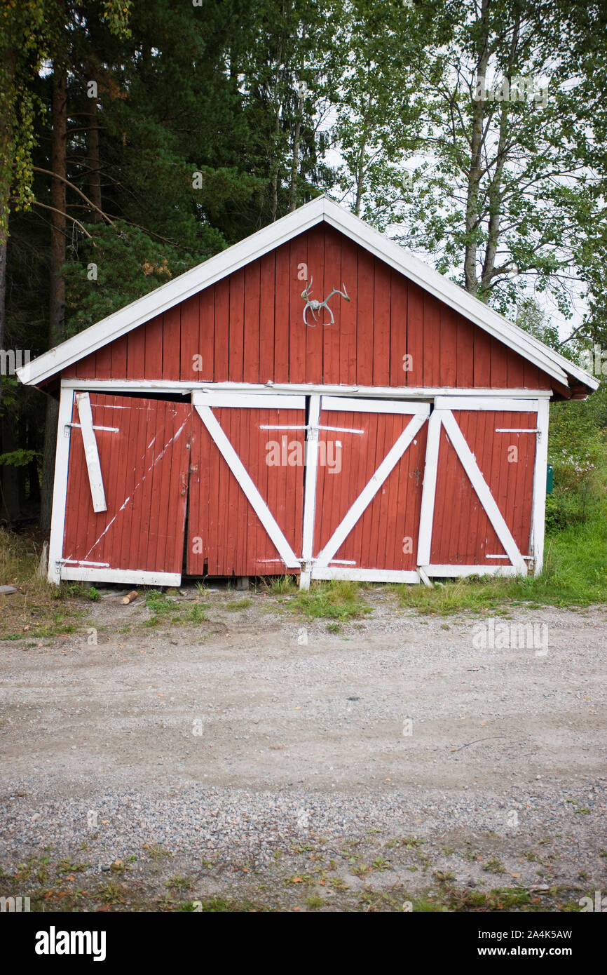 Old shed in Skien, Norway Stock Photo - Alamy