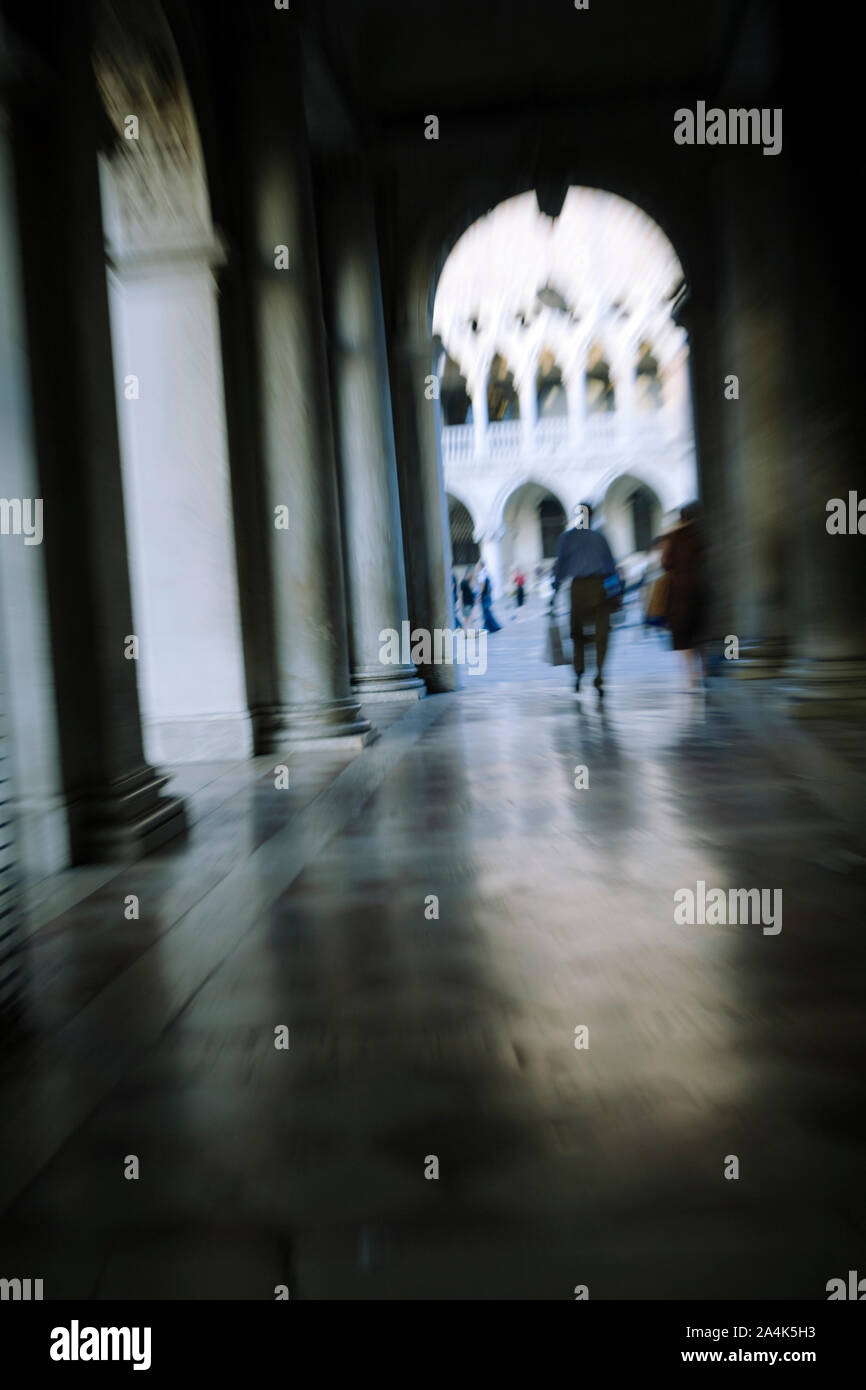Venice. Arcade. Columns Stock Photo - Alamy