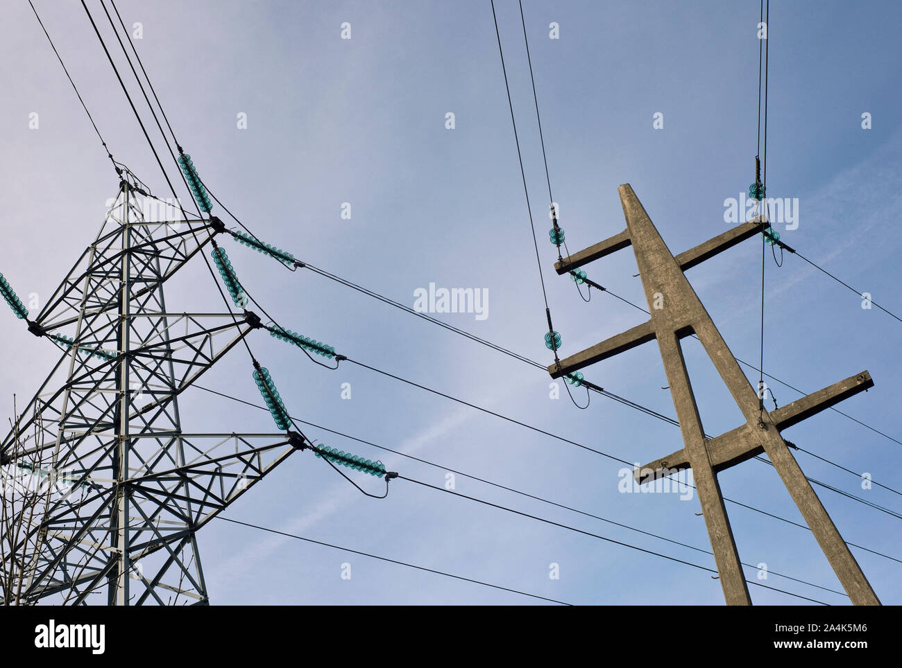 Pylons in Norway Stock Photo - Alamy