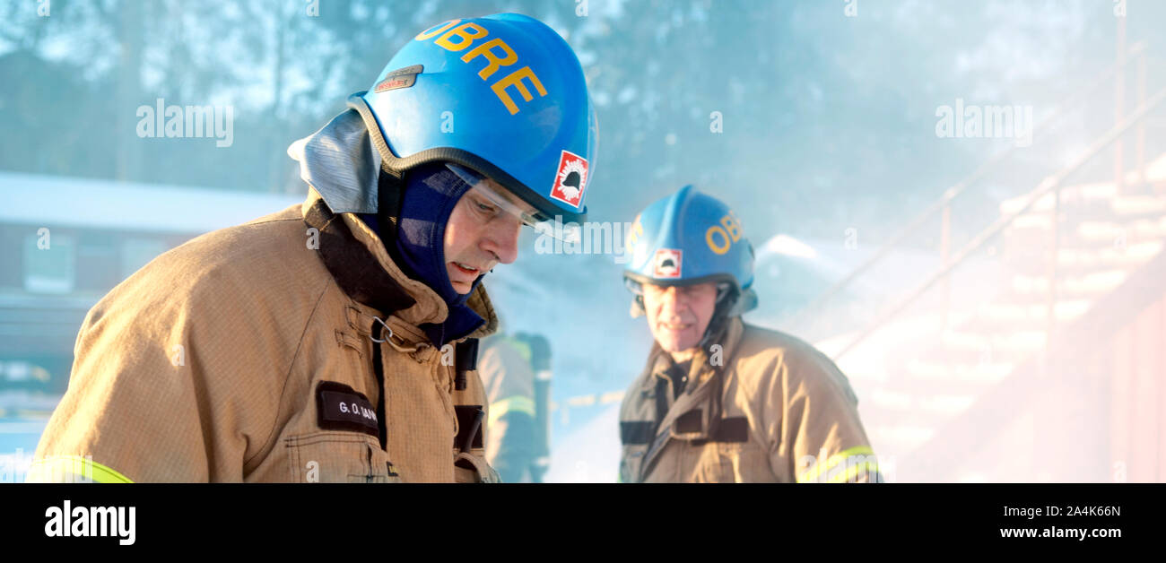 Firemen at work Stock Photo - Alamy