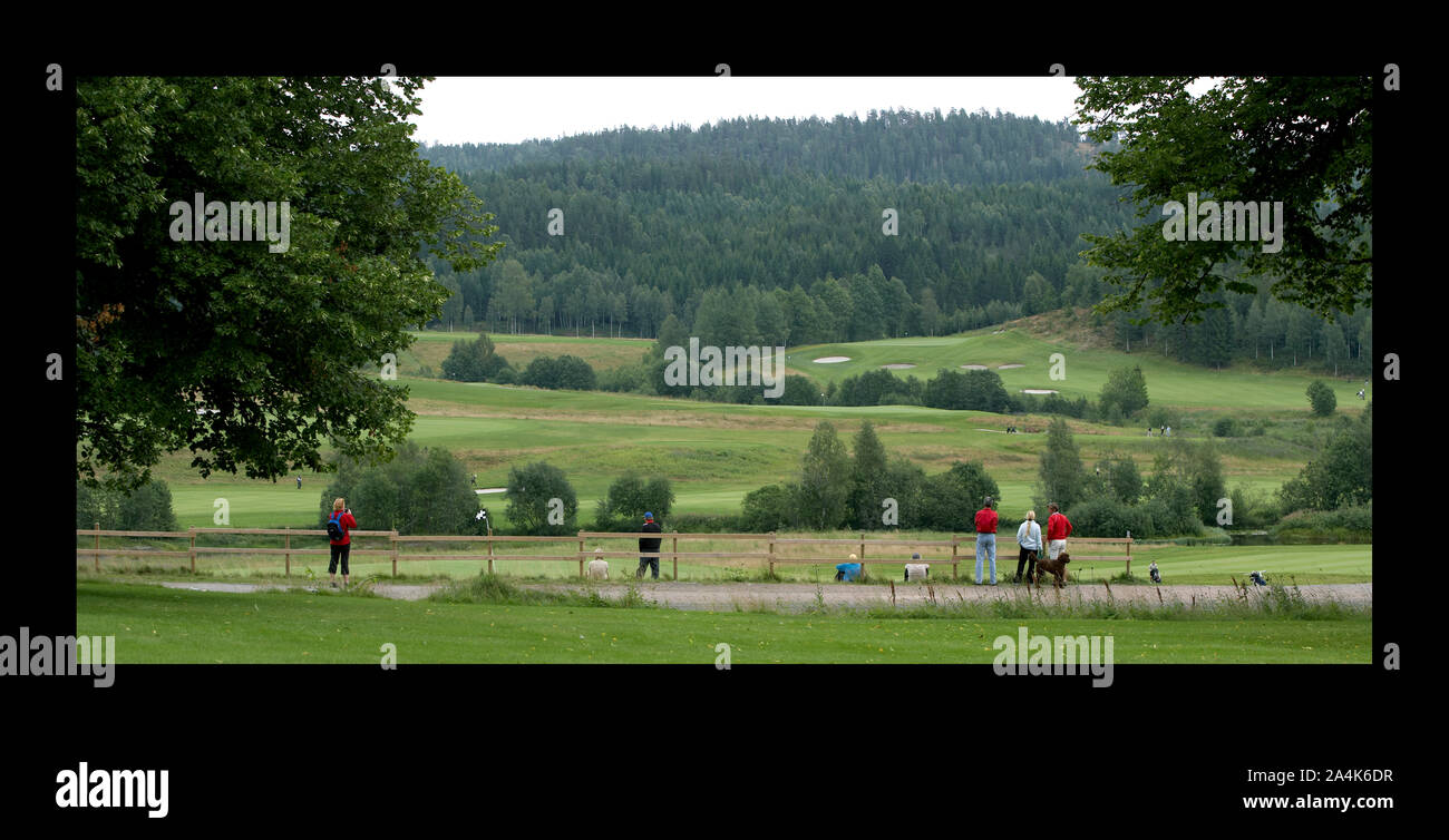 The Golf course at Losby gods, Norway Stock Photo - Alamy