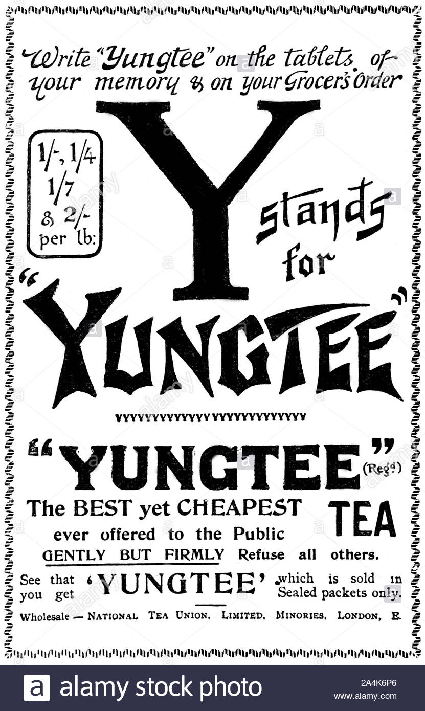 Old tea adverts Cut Out Stock Images & Pictures - Alamy