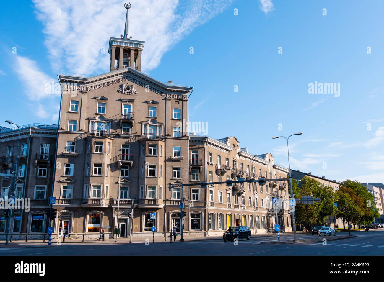 Stalinist soviet style residential block of flats, from 1954, Narva ...