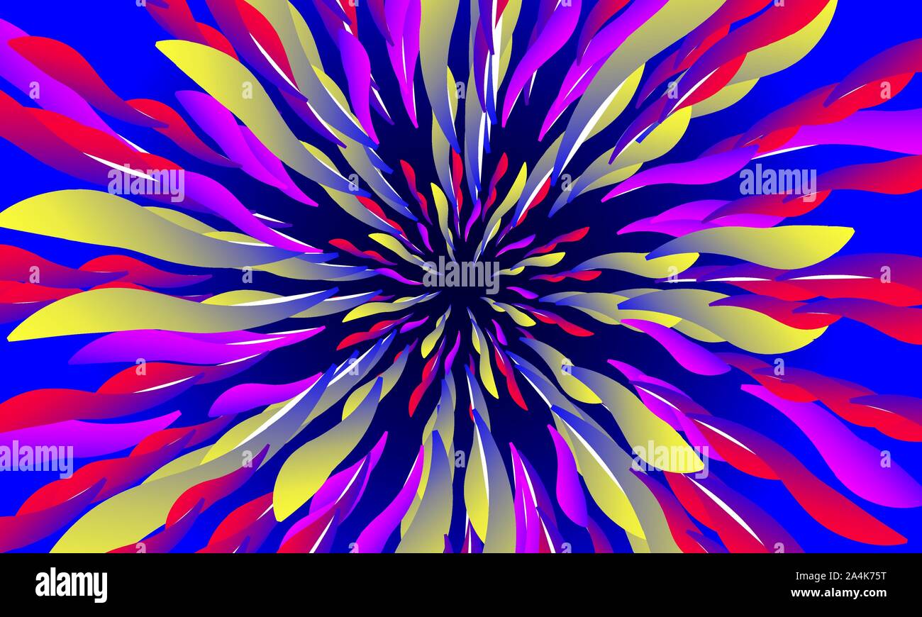 Circus background, carnival blue summer banner, fireworks flyer ...