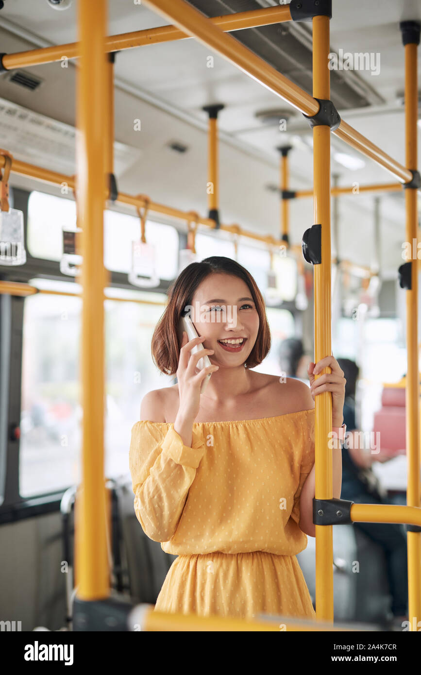 Asian girl bus hi-res stock photography and images - Alamy