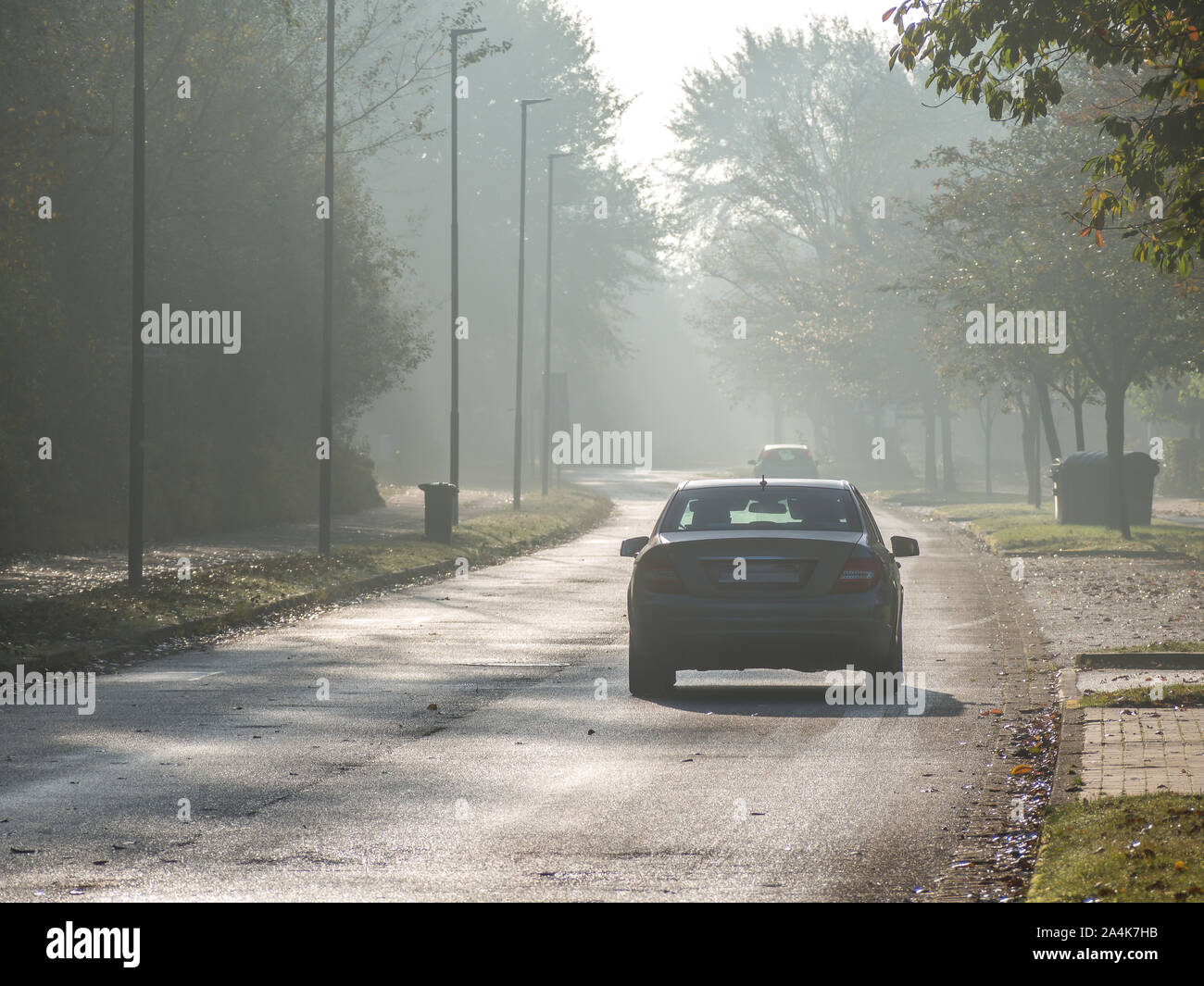 Car fog accident hi-res stock photography and images - Alamy