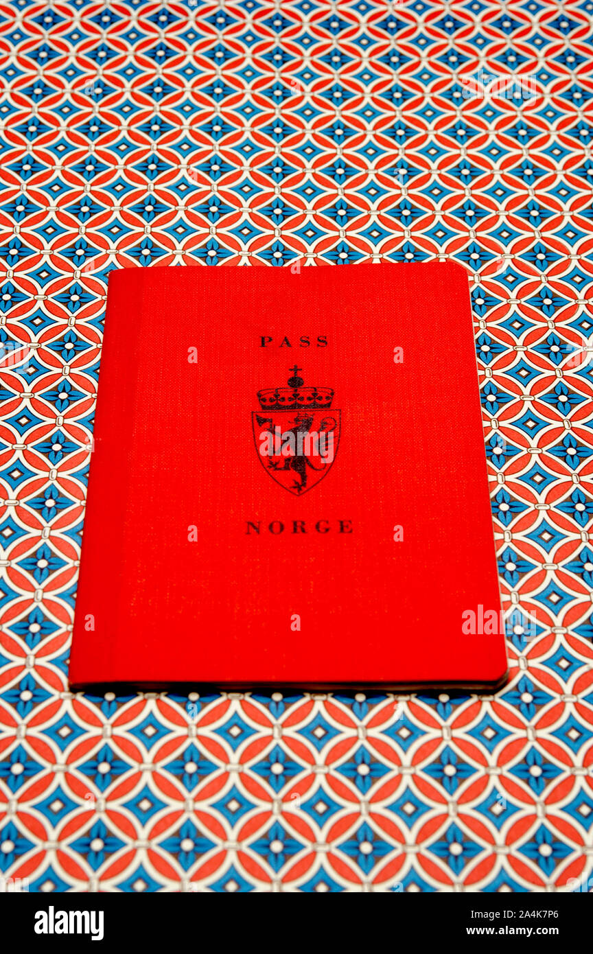 Identity identification Norwegian passport, ID Stock Photo - Alamy
