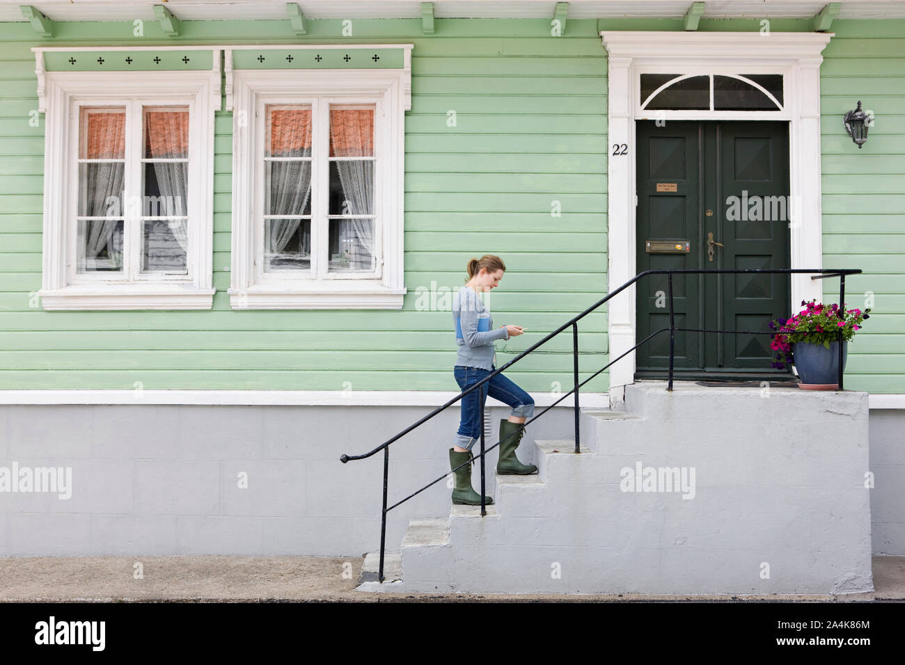 Old woman norway hi-res stock photography and images - Alamy