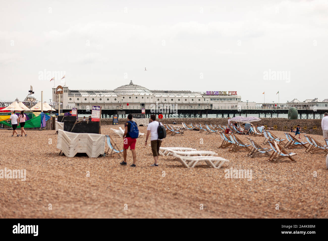 Colour landscape images of Brighton Palace Pier, in Brighton, East ...