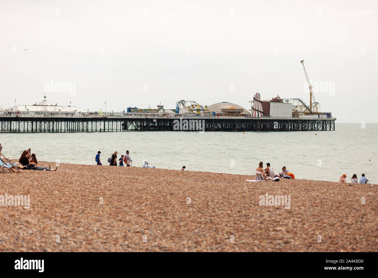 Colour landscape images of Brighton Palace Pier, in Brighton, East ...