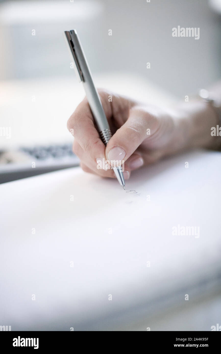 Writing - signing Stock Photo - Alamy