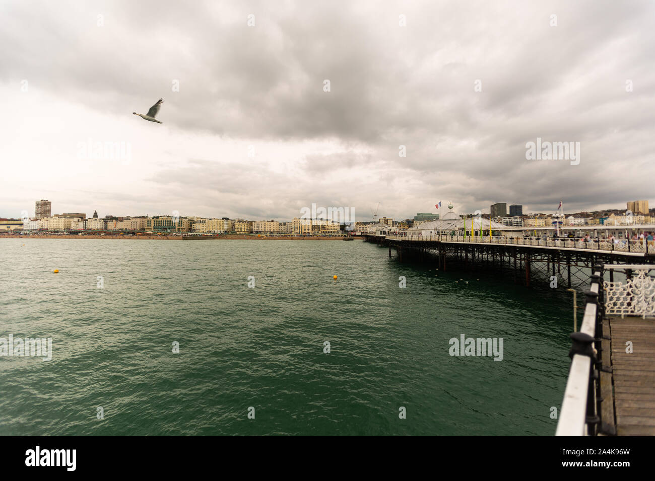 Colour landscape images of Brighton Palace Pier, in Brighton, East ...