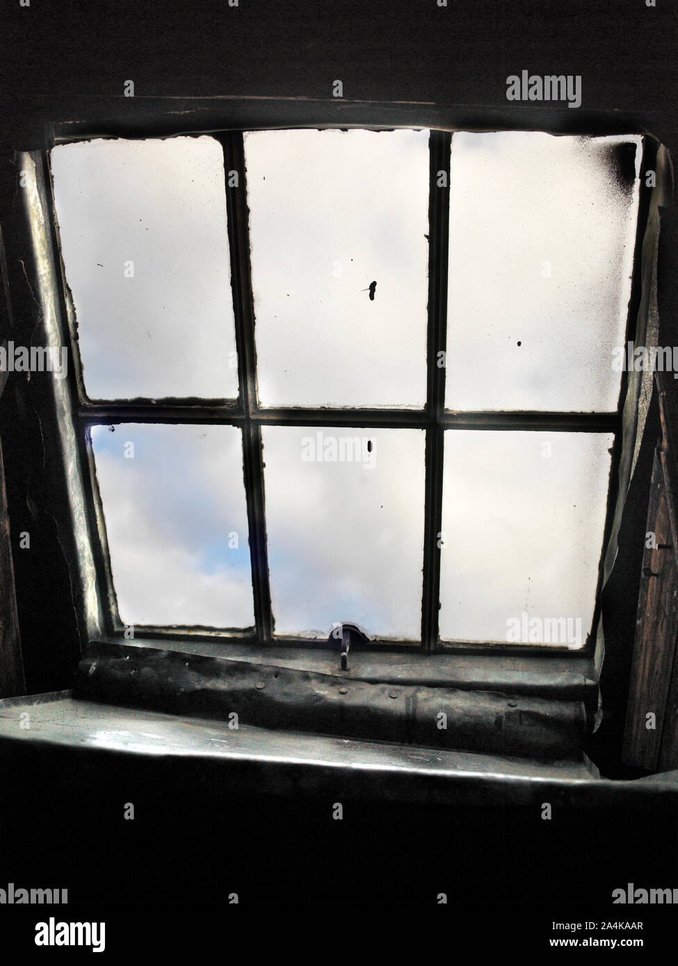 Old window in Norway Stock Photo - Alamy