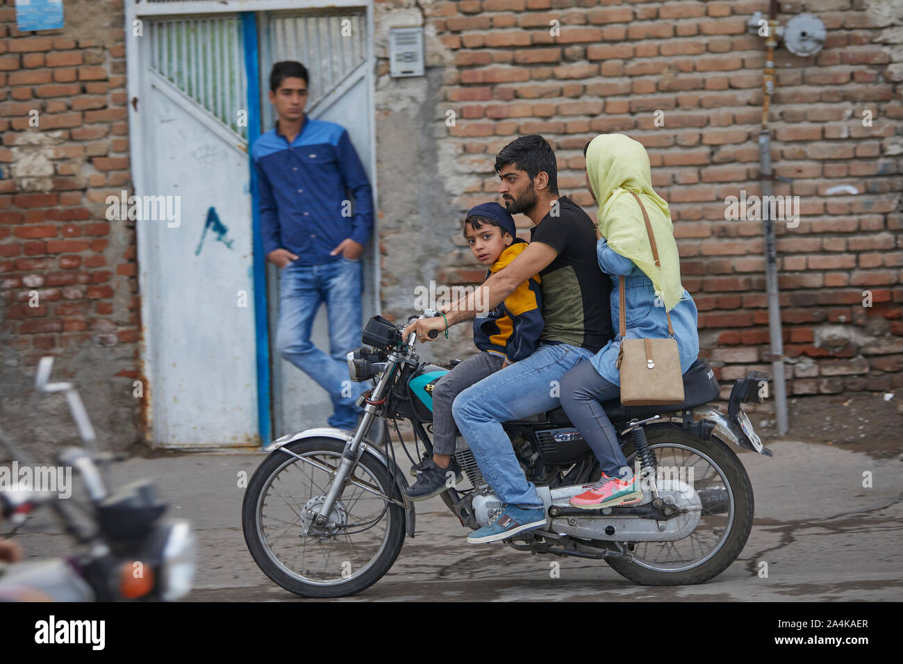 Street scene in the Iranian city of Maragheh, taken on 02.06.2017 ...