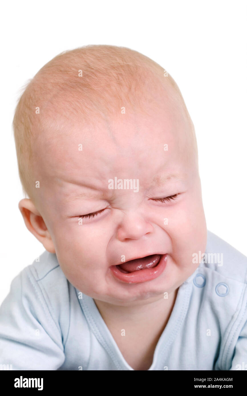 Baby crying alone hi-res stock photography and images - Alamy
