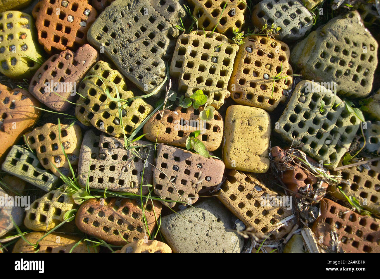 Bricks in a heap Stock Photo - Alamy