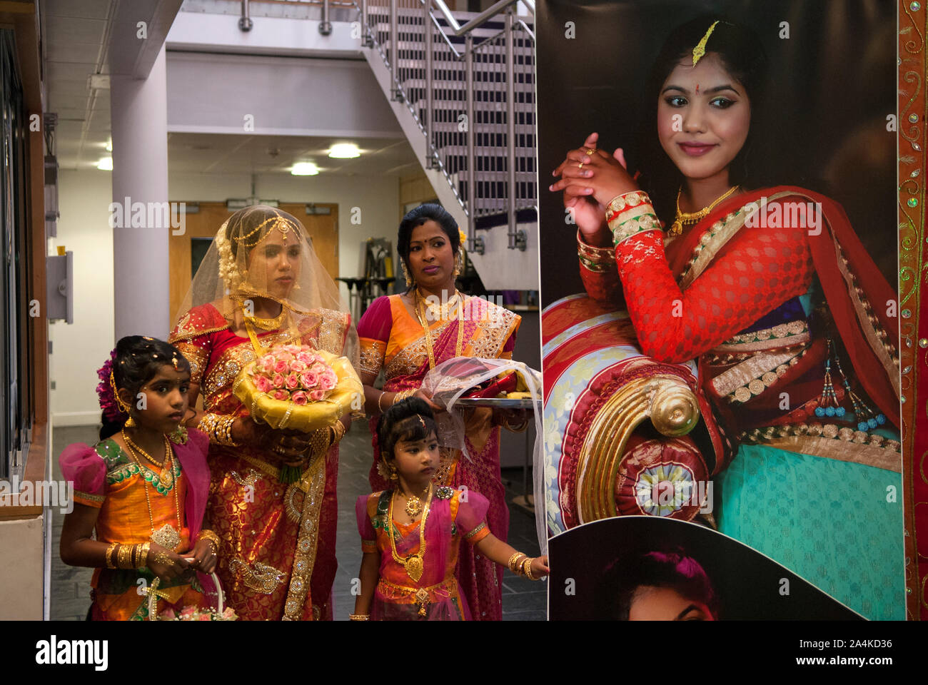 Hindu Coming of Age celebration party London Uk The display photograph ...