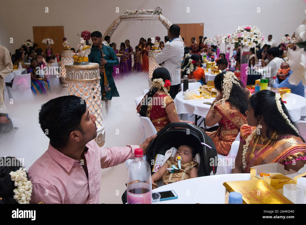 Hindu family London UK. Coming of Age celebration party Mitcham south ...