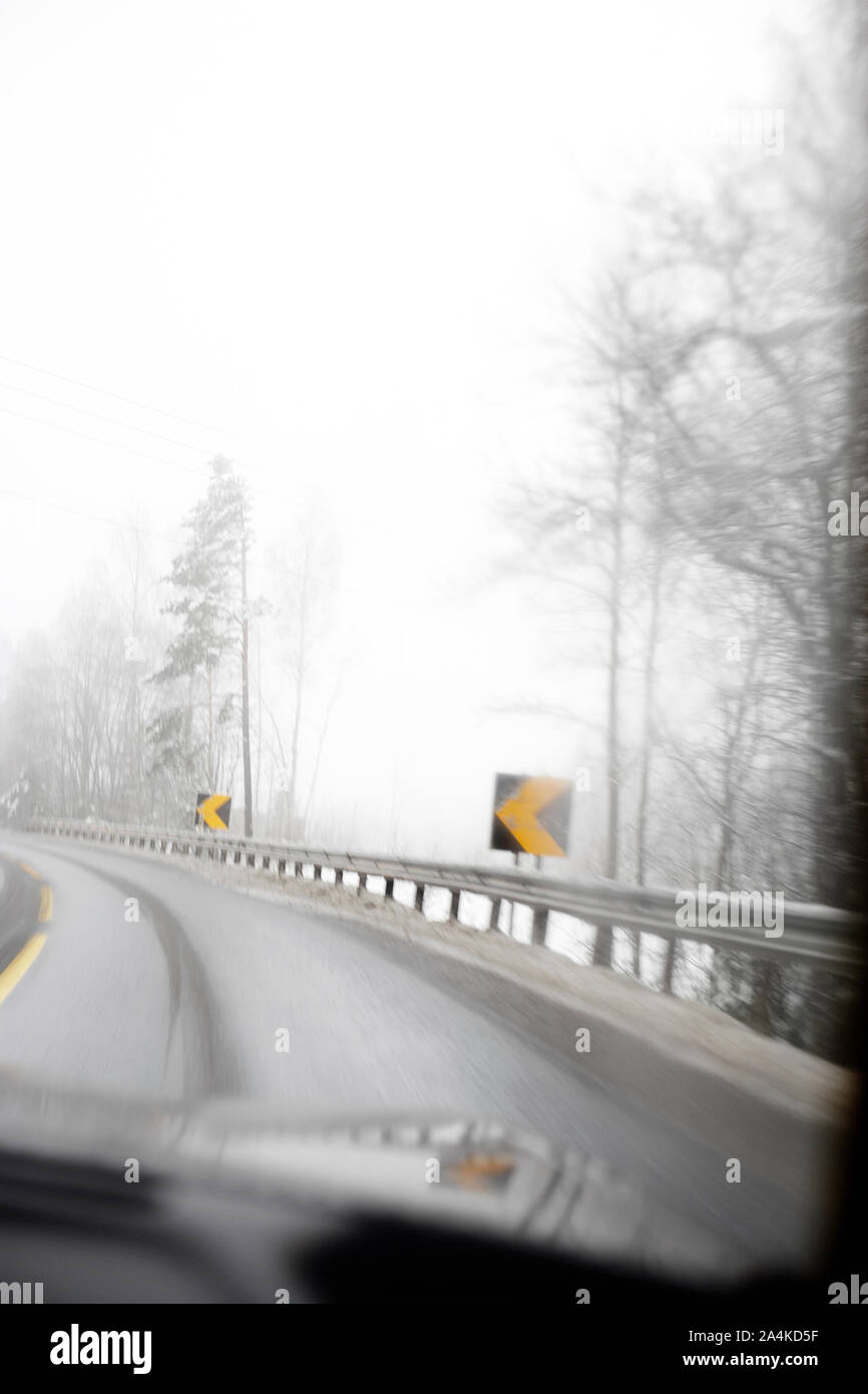Driving in bad weather conditions Stock Photo - Alamy