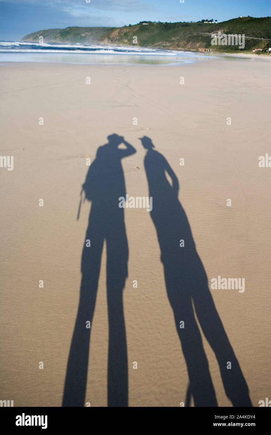 Shadow of a couple on beach Stock Photo - Alamy