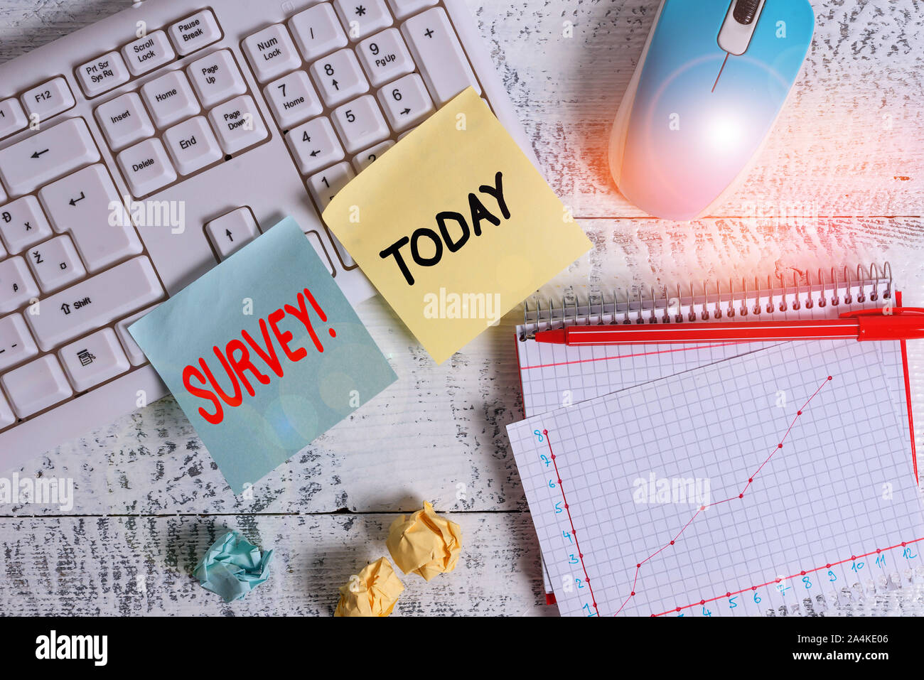 Text sign showing Survey. Business photo text research method used for ...