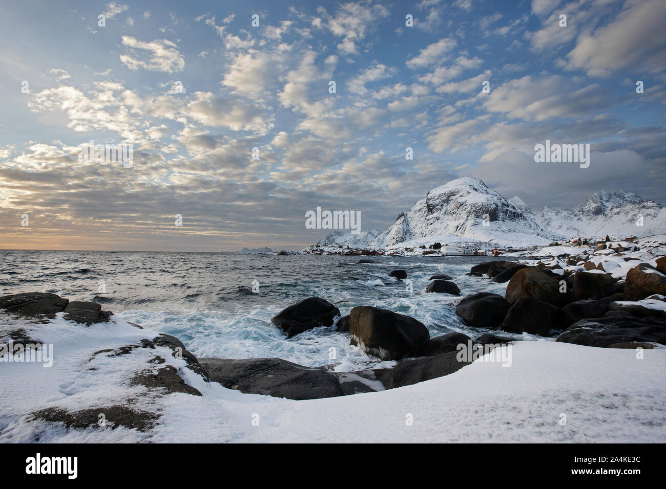 Moskenes village in Lofoten Stock Photo - Alamy