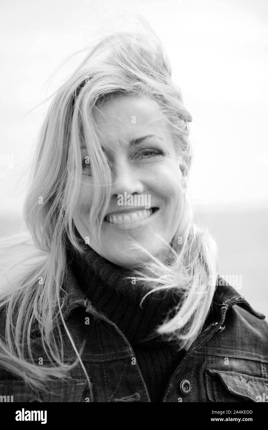 Smile joyous Black and White Stock Photos & Images - Alamy