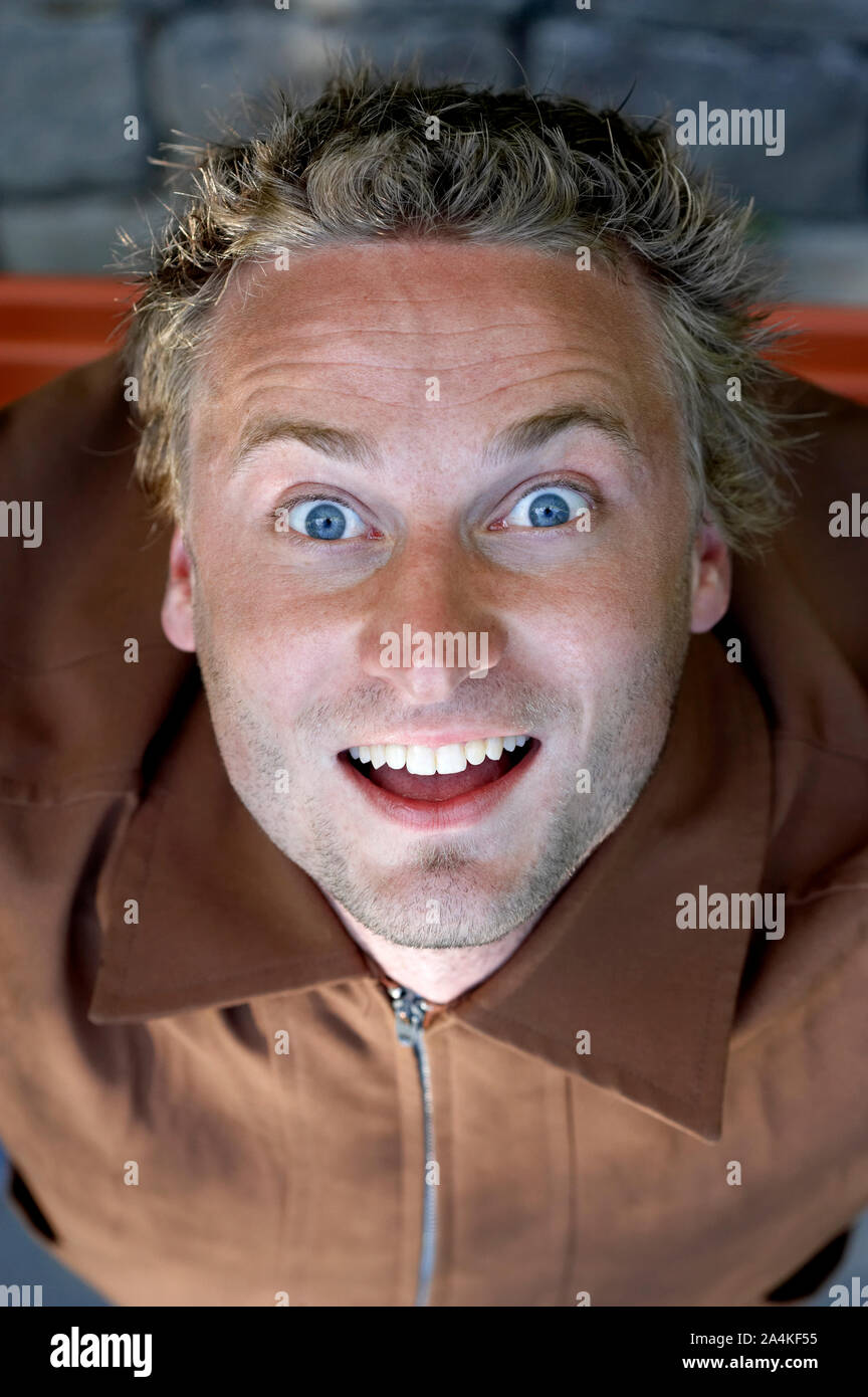 Blue eyes wide open Stock Photo - Alamy