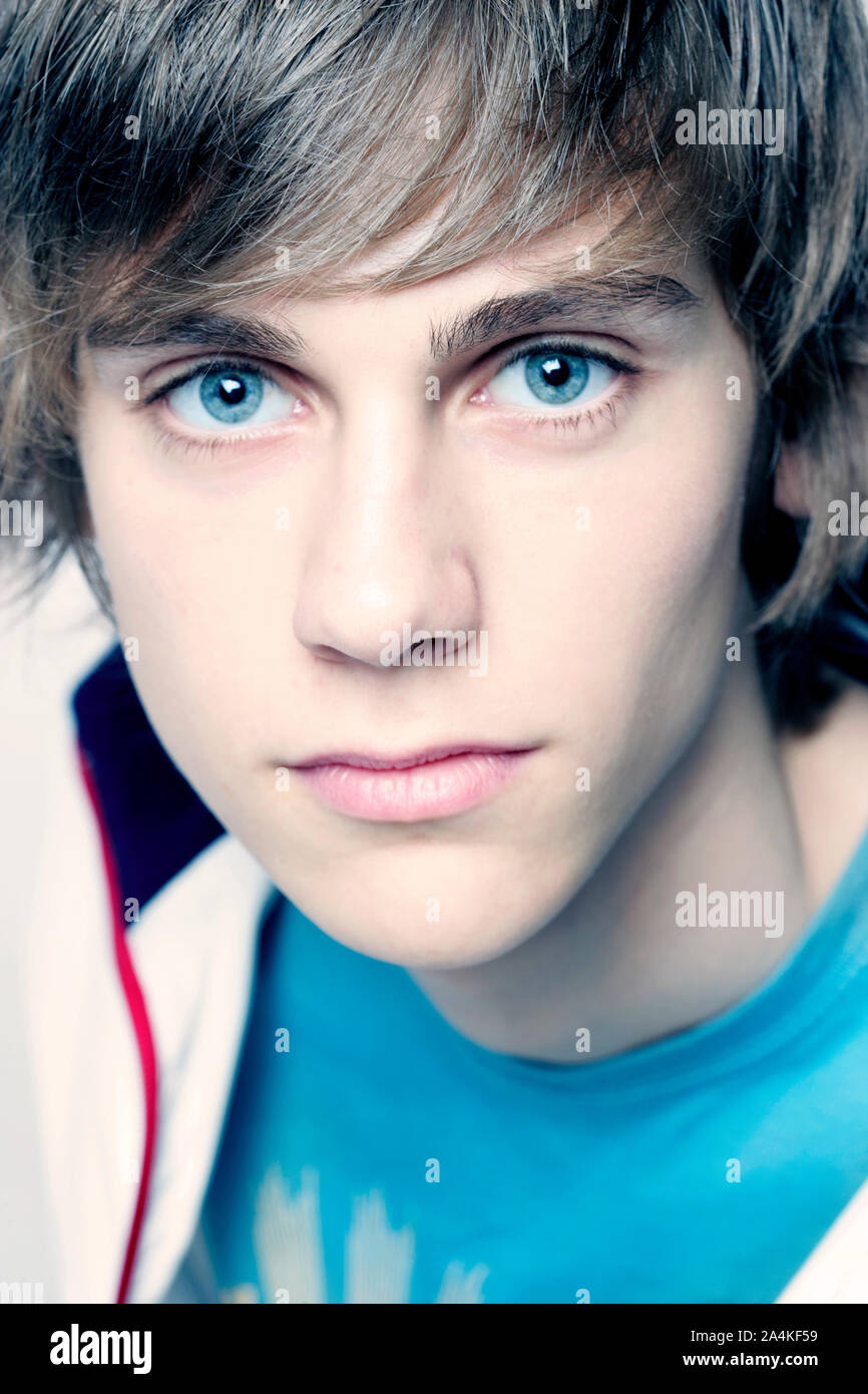 Blue eyes - eyebrows Stock Photo - Alamy