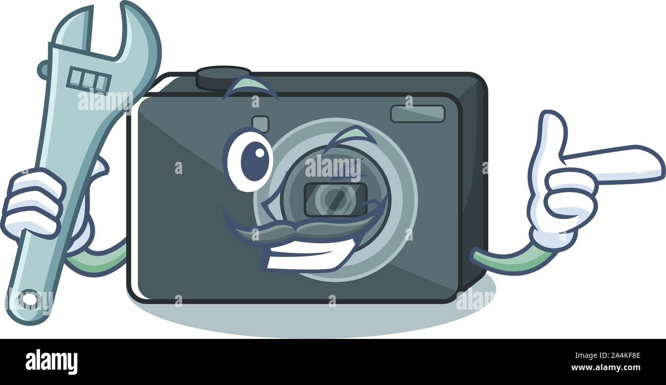 Mechanic digital camera on a cartoon table Stock Vector Image & Art - Alamy