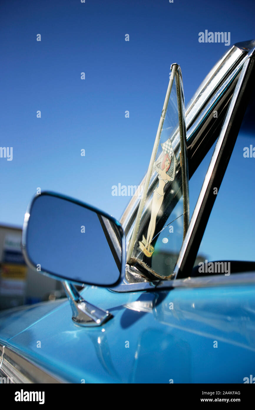 American car. Amcar. Side window. Detail Stock Photo - Alamy