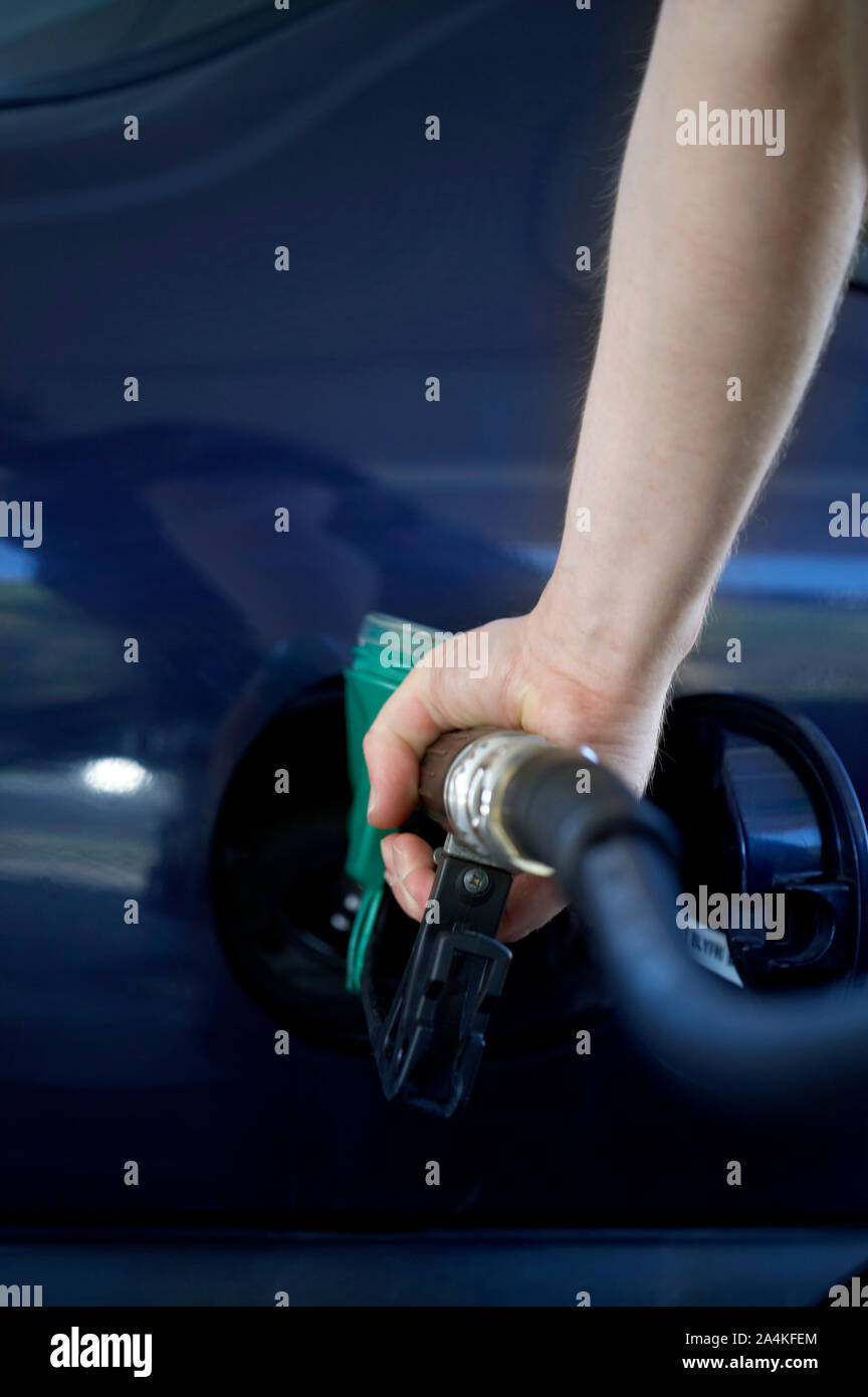 Filling fuel - bio fuel Stock Photo - Alamy