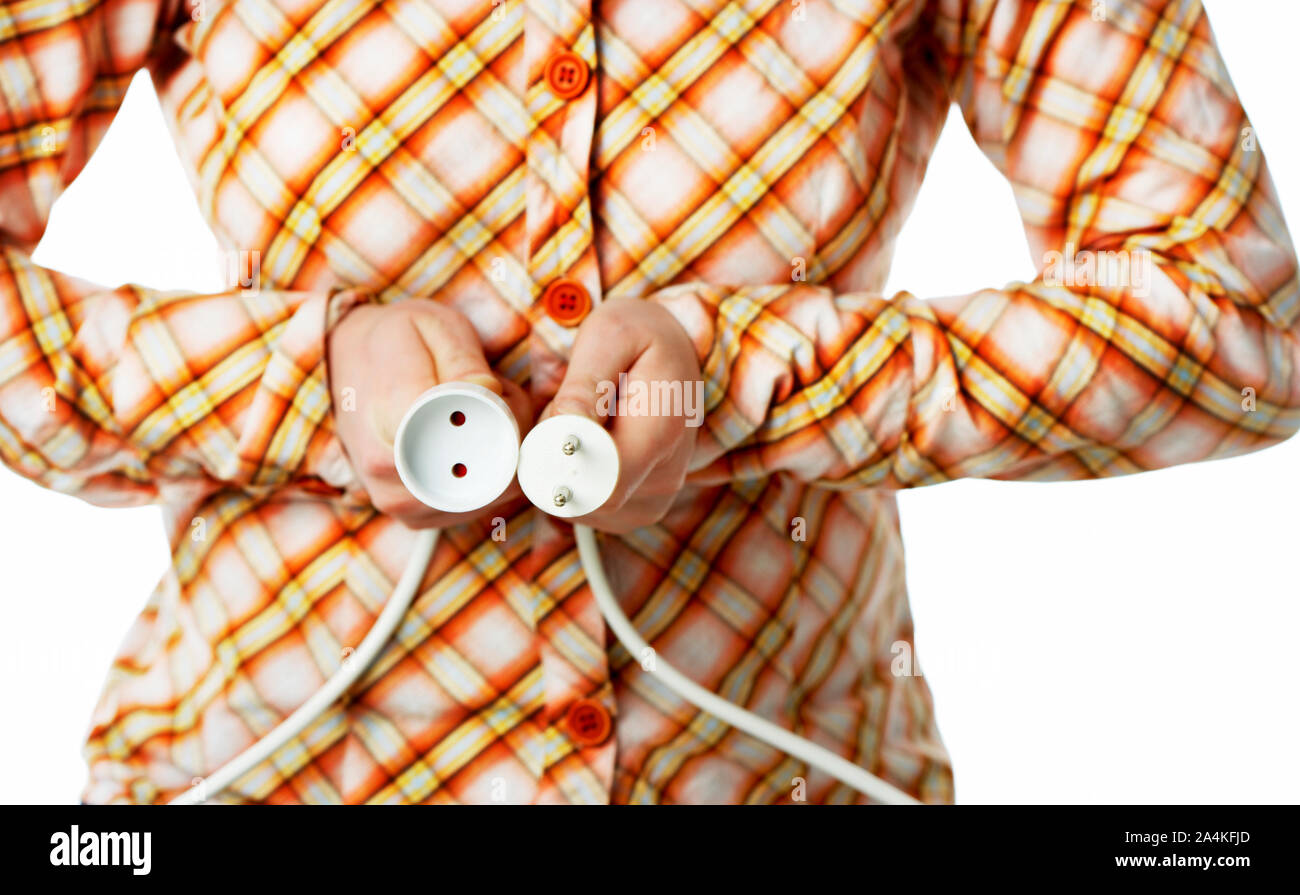 Electrical plug and extension cord Stock Photo - Alamy