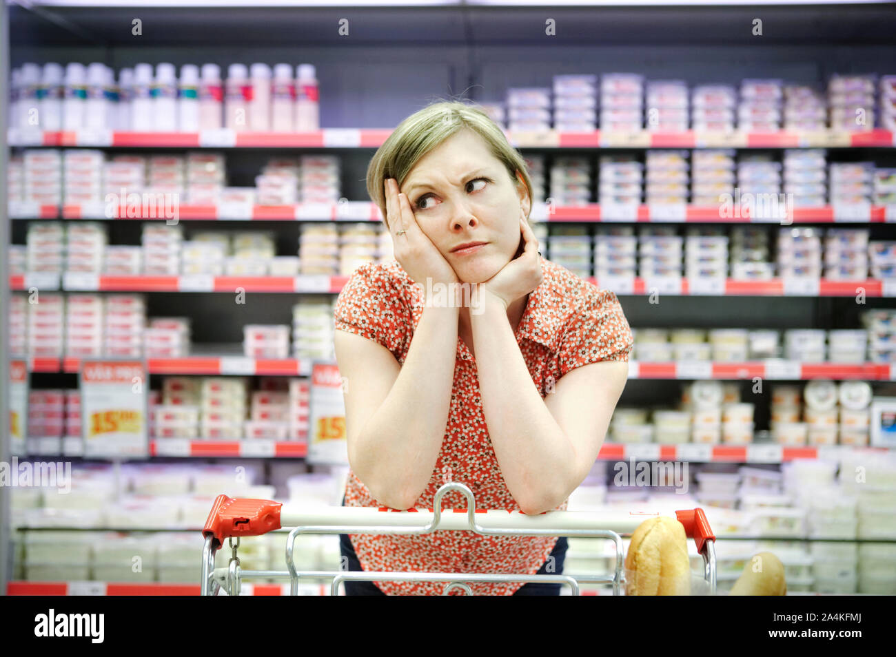 Daily routine - annoyed, annoyance Stock Photo - Alamy