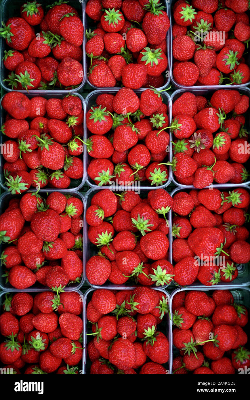 Boxes strawberries hi-res stock photography and images - Alamy