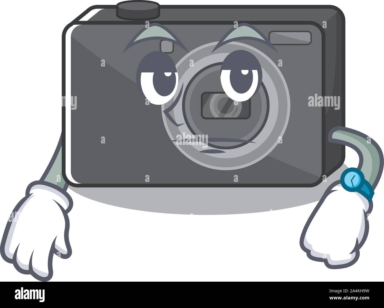 Waiting digital camera on a cartoon table Stock Vector Image & Art - Alamy