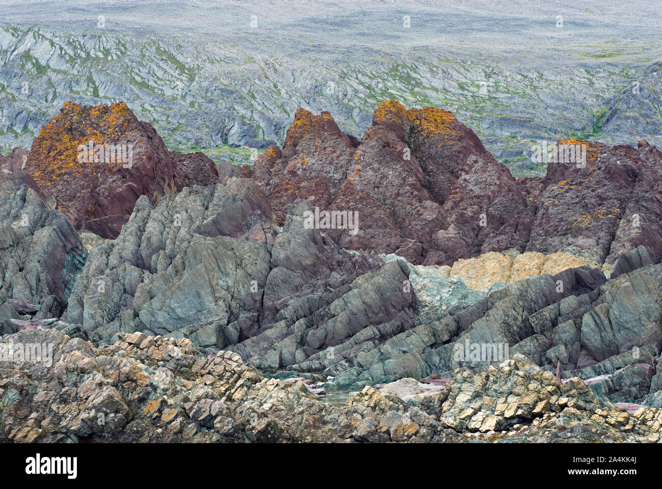 Layers of sedimentary rocks (sandstone, mudstone, dolomite, limestone ...