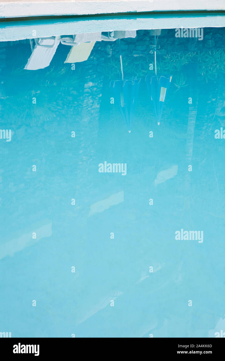 Swimming pool. Reflections Stock Photo - Alamy