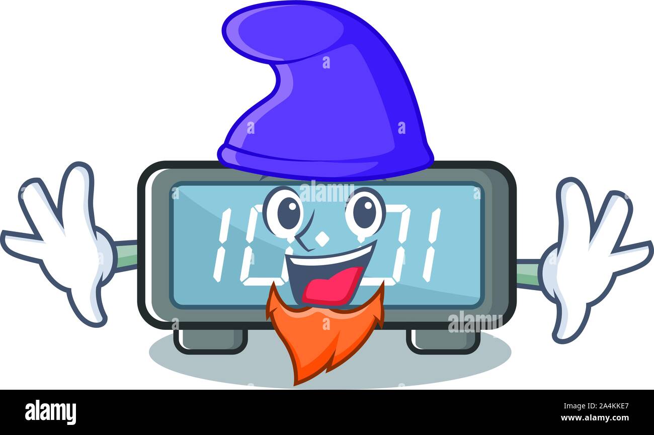 Elf digital clock isolated in the mascot Stock Vector Image & Art - Alamy
