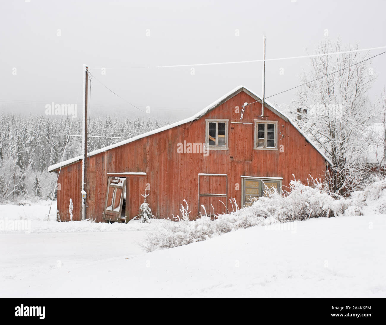 Old barn in Norway Stock Photo - Alamy