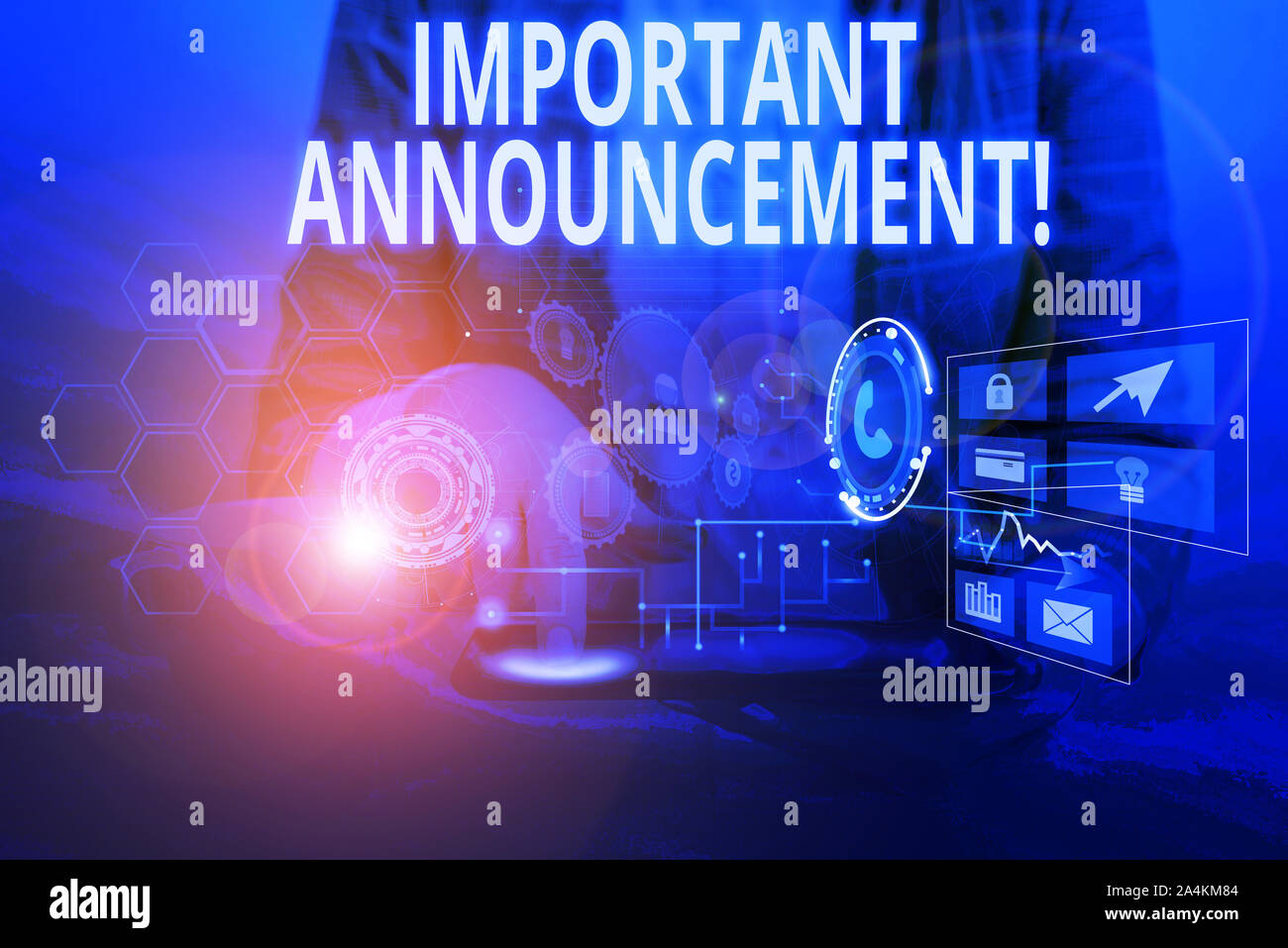 Word writing text Important Announcement. Business photo showcasing ...